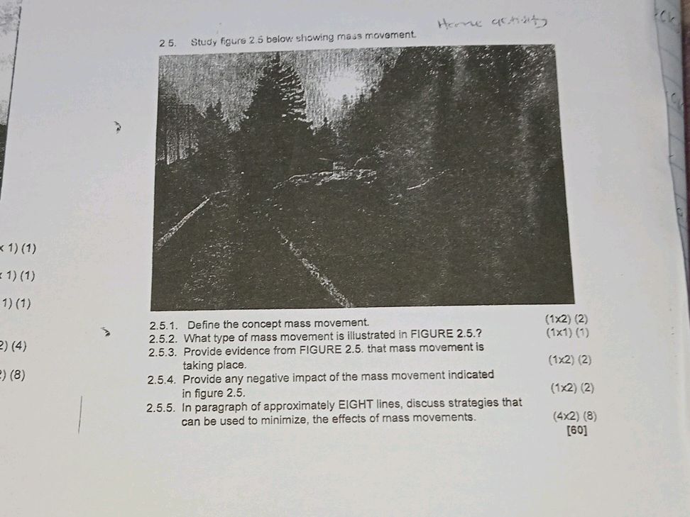 25. Study figure 2.5 below showing mass | StudyX