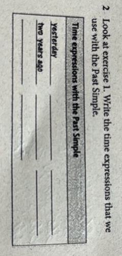 2. Look at exercise 1. Write the time | StudyX