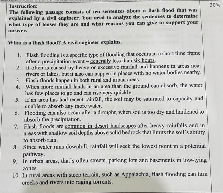 Instruction: The following passage consists | StudyX