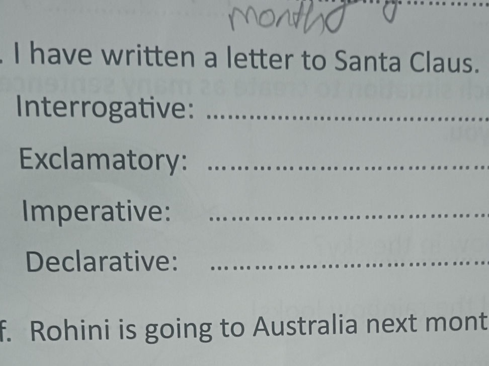- I have written a letter to Santa Claus. | StudyX