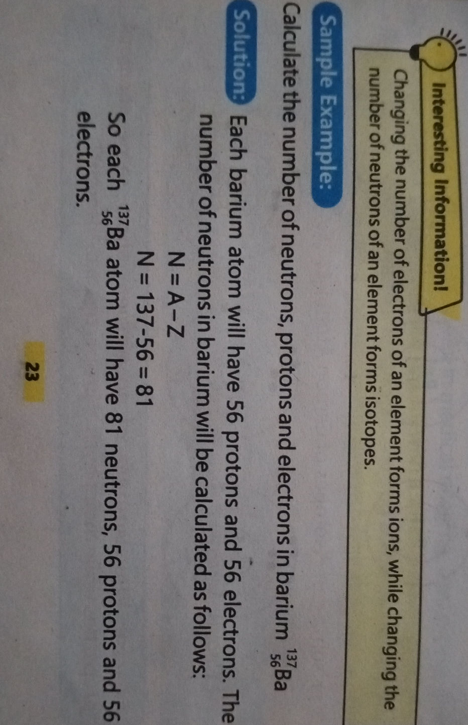 Calculate the number of neutrons, protons | StudyX
