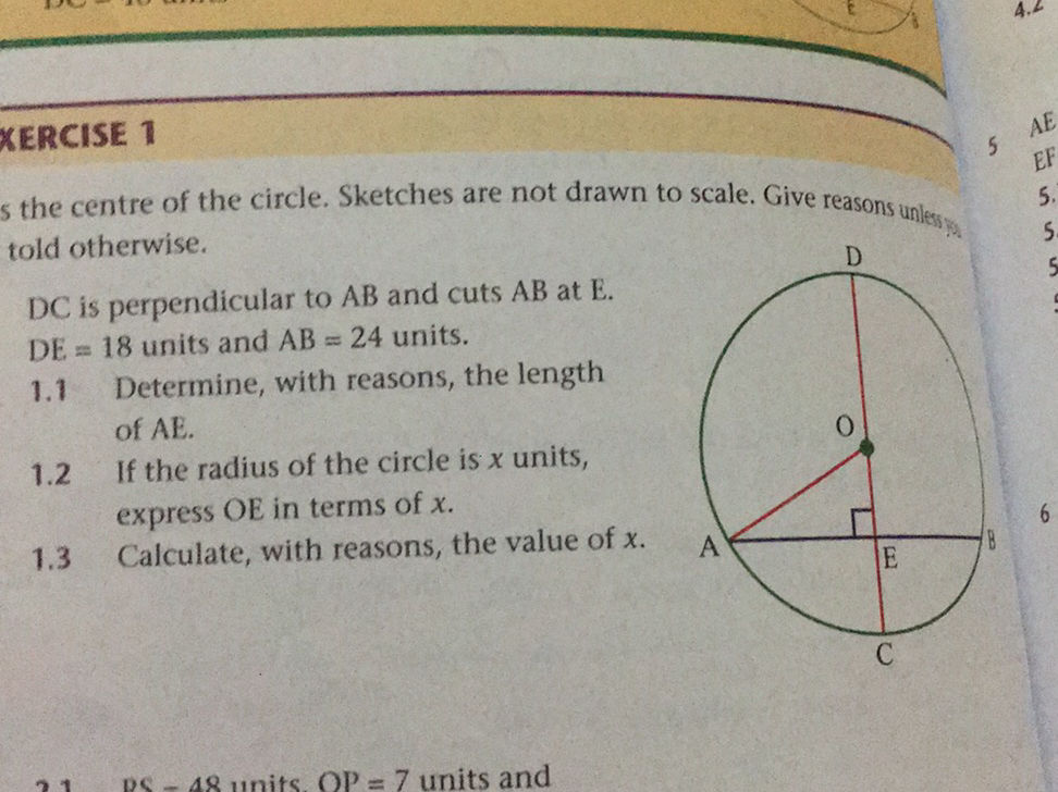 Exercise 1 DC is perpendicular to AB and | StudyX