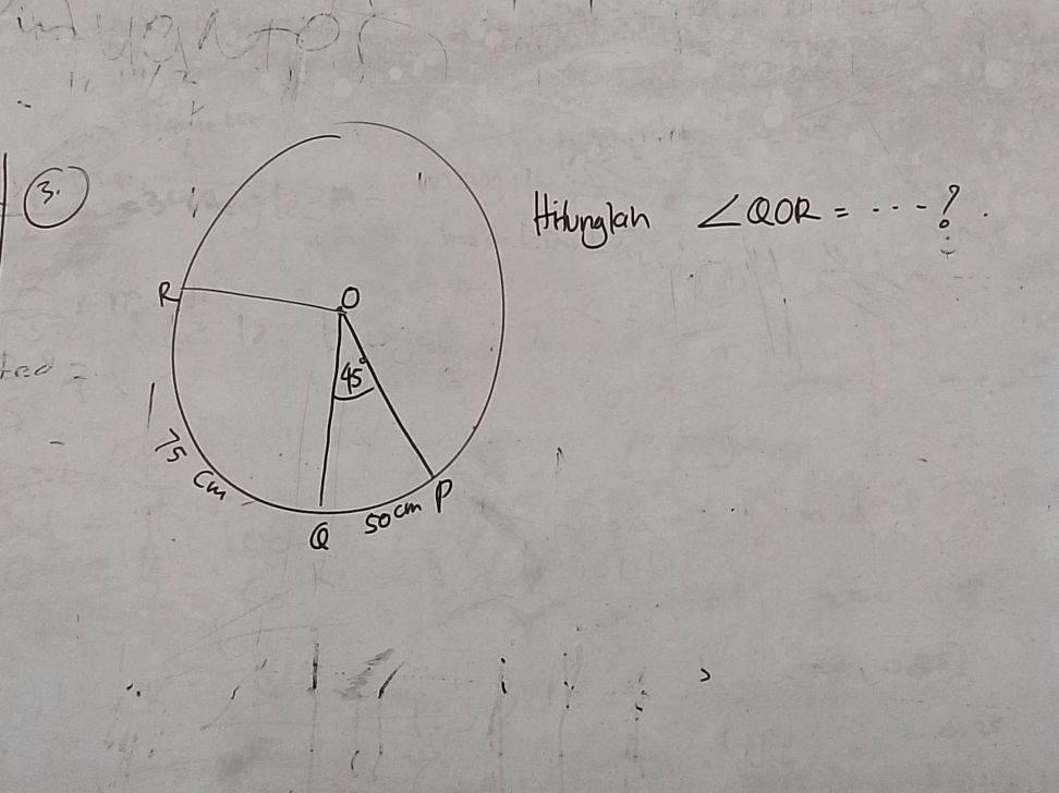 Hitunglah $ QOR = ...?$ The image contains | StudyX