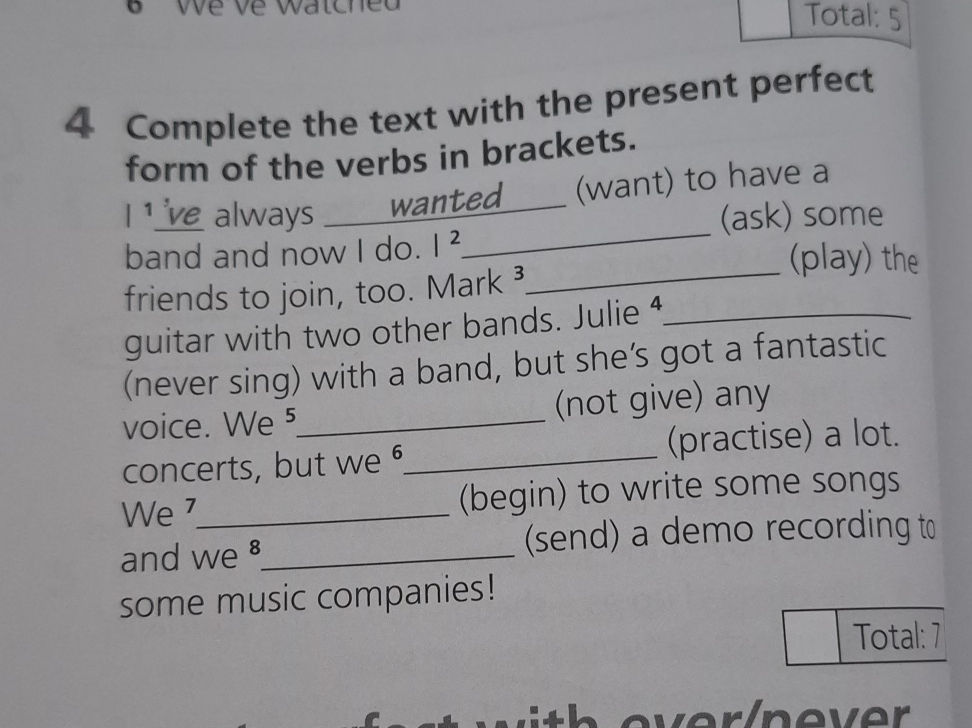 4 Complete the text with the present perfect | StudyX