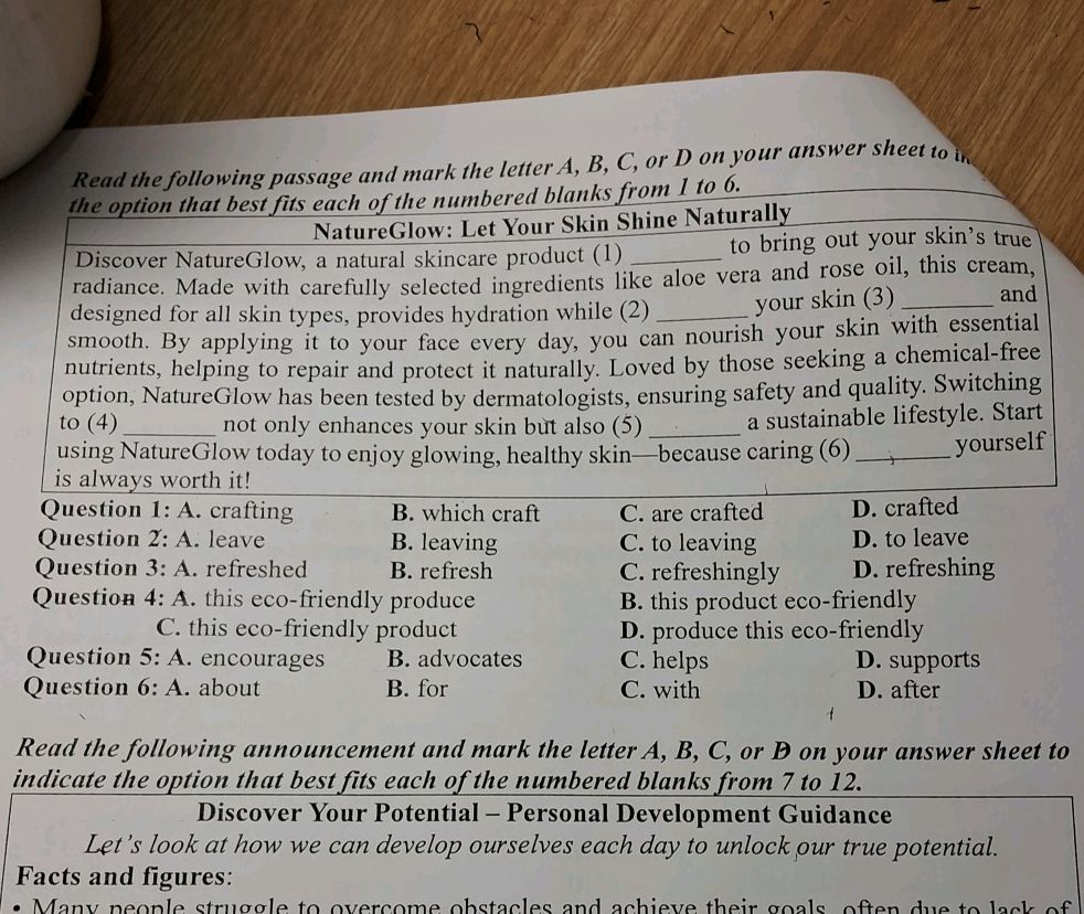Read the following passage and mark the | StudyX