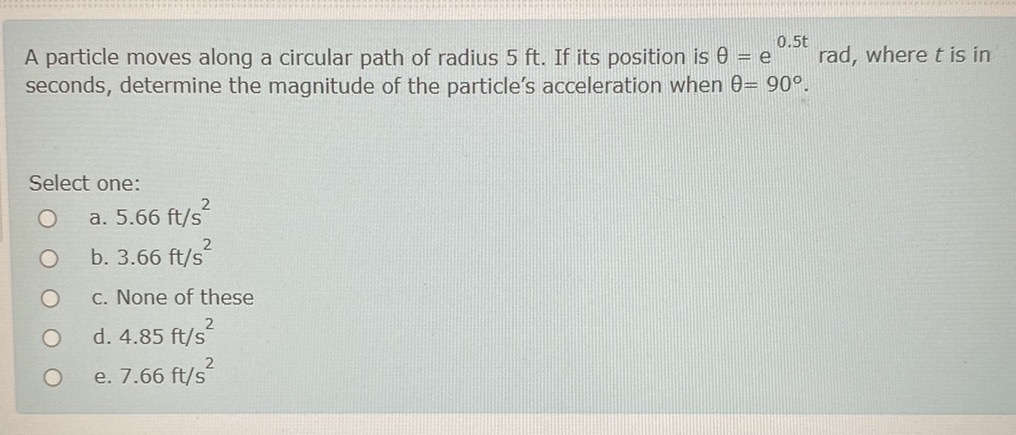 A particle moves along a circular path of | StudyX