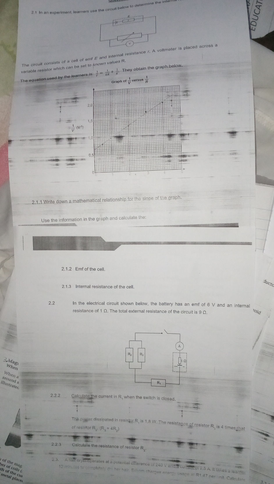 2.1 In an experiment, learners use the | StudyX