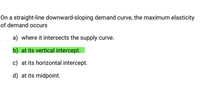 On a straight-line downward-sloping demand | StudyX