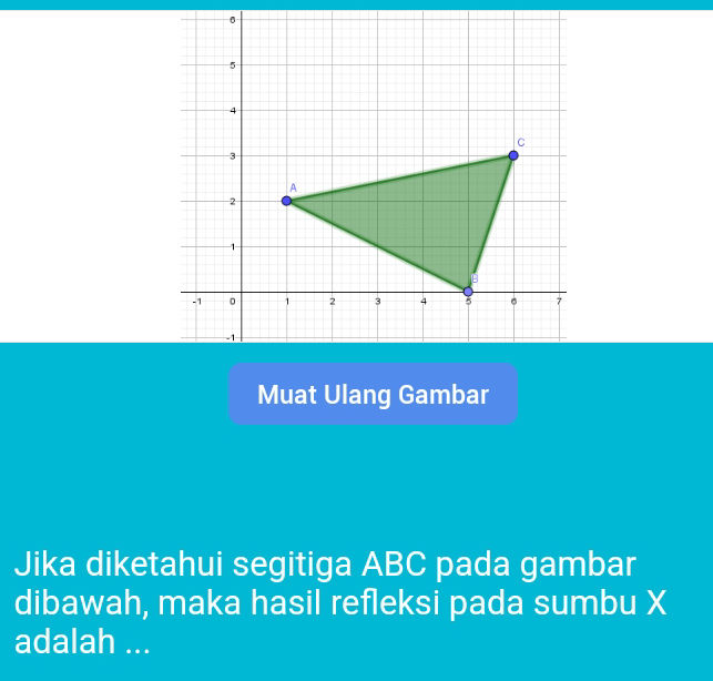 Jika diketahui segitiga ABC pada gambar | StudyX