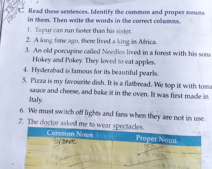 Read these sentences. Identify the common | StudyX