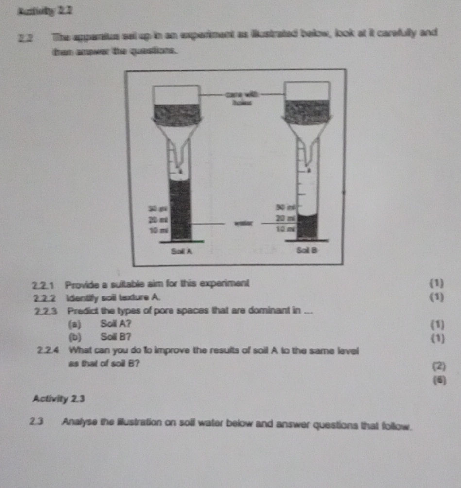2.2 The apparatus set up in an experiment as | StudyX