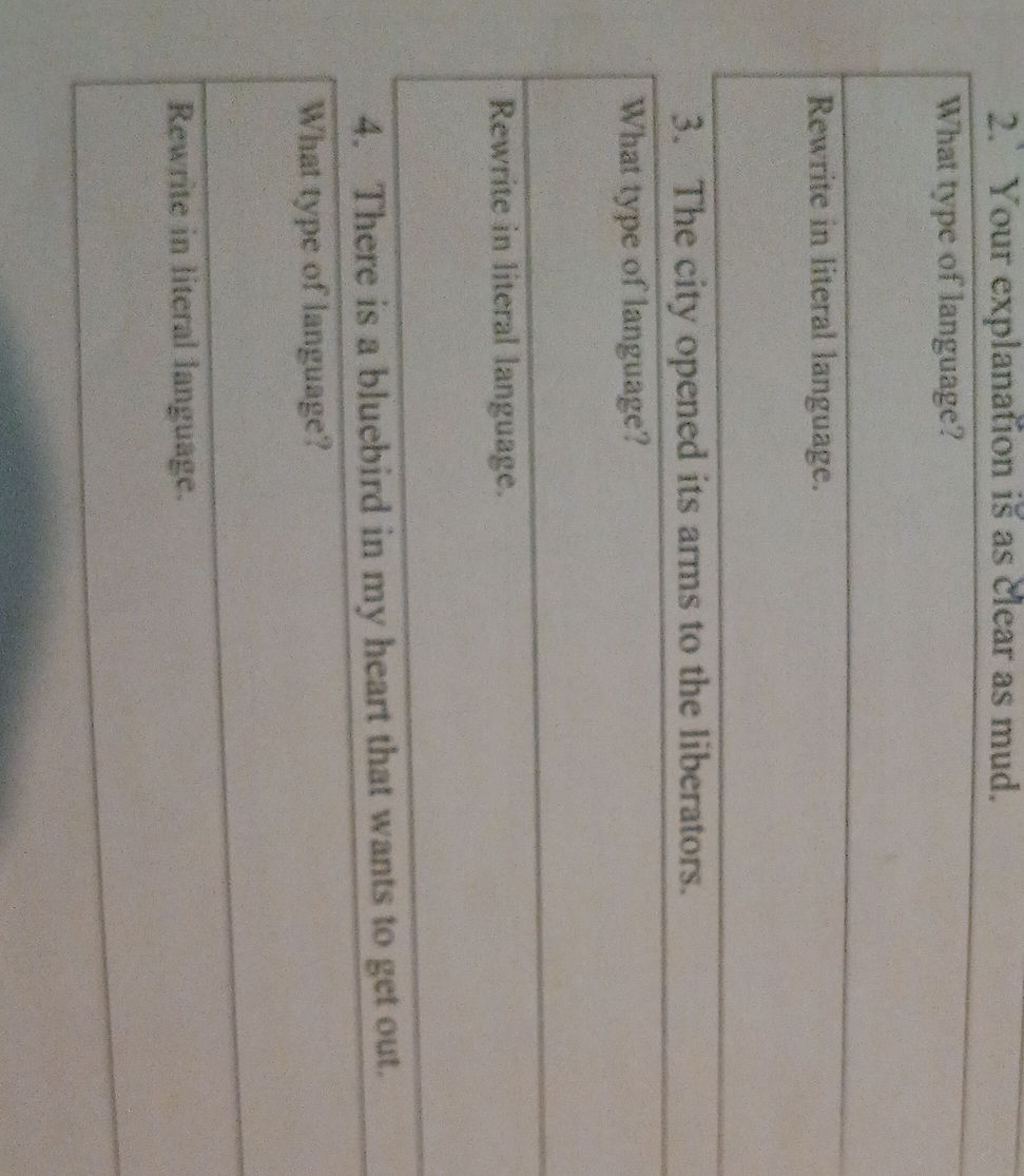 2. Your explanation is as clear as mud. What | StudyX