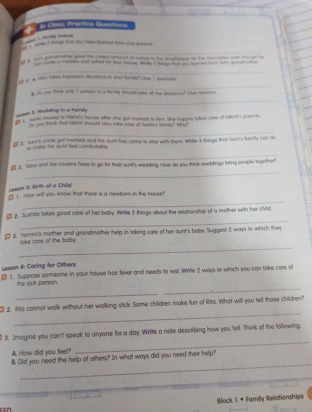 1. Write 2 things that you have learned from | StudyX