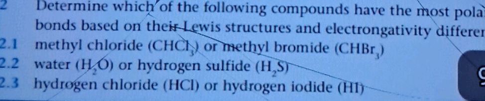 Determine which of the following compounds | StudyX