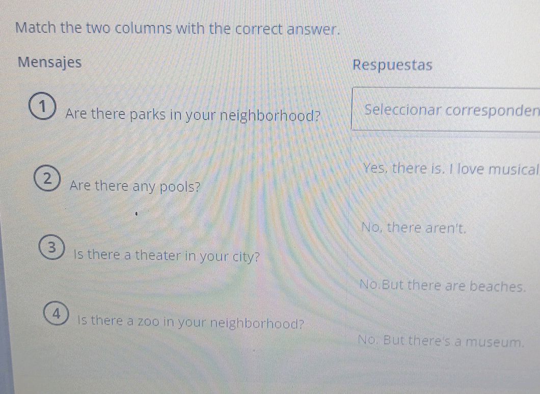 Match the two columns with the correct | StudyX