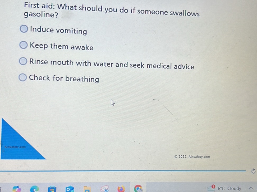First aid: What should you do if someone | StudyX