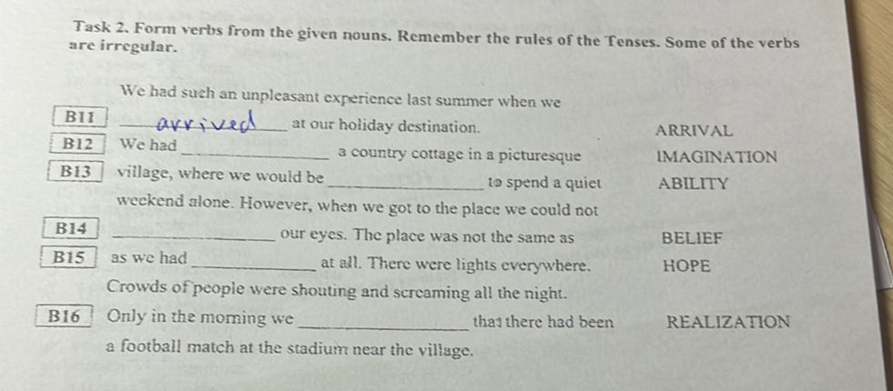 Task 2. Form verbs from the given nouns. | StudyX