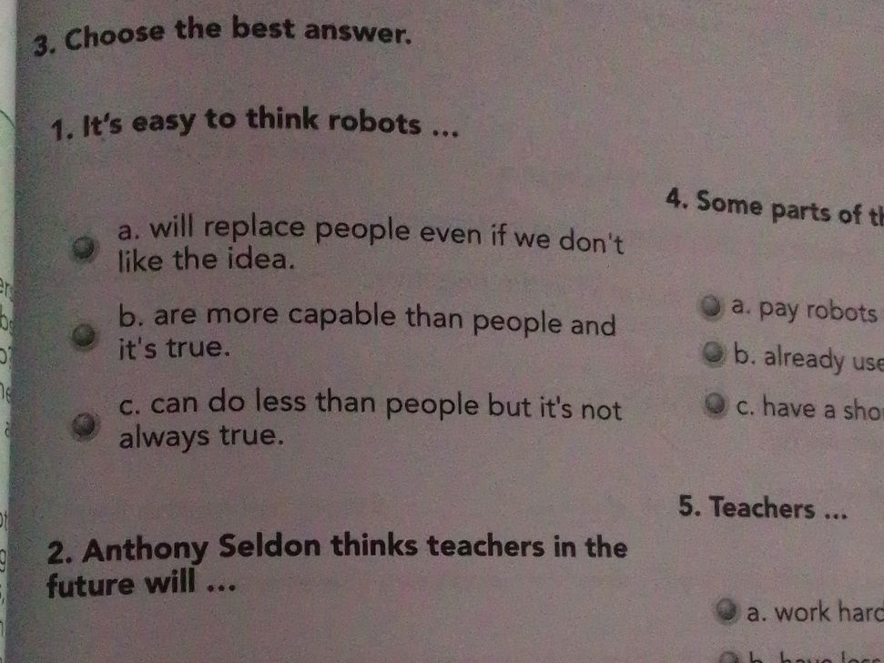 Choose the best answer. 1. It's easy to | StudyX