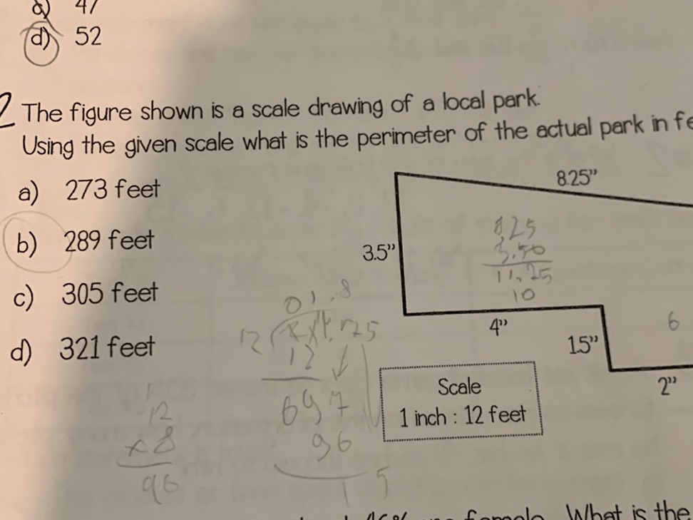 2 The figure shown is a scale drawing of a | StudyX