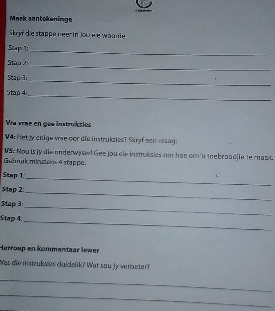 Maak aantekeninge Skryf die stappe neer in | StudyX