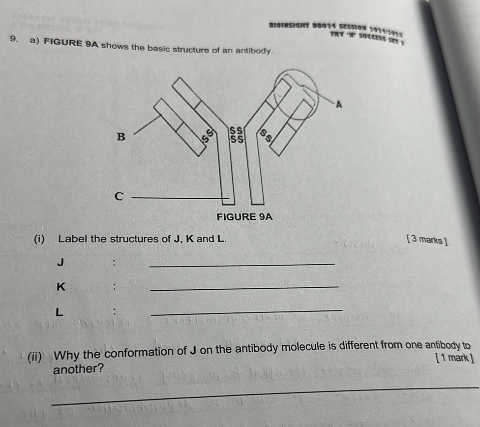 a) FIGURE 9A shows the basic structure of an | StudyX