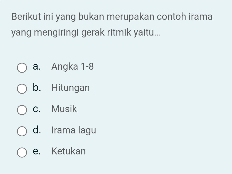 Berikut ini yang bukan merupakan contoh | StudyX
