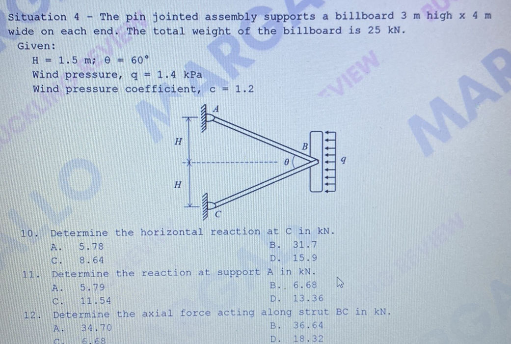 Situation 4 - The pin jointed assembly | StudyX
