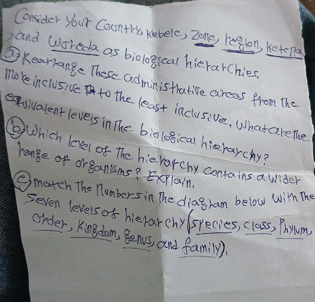 a) Rearrange these administrative areas from | StudyX