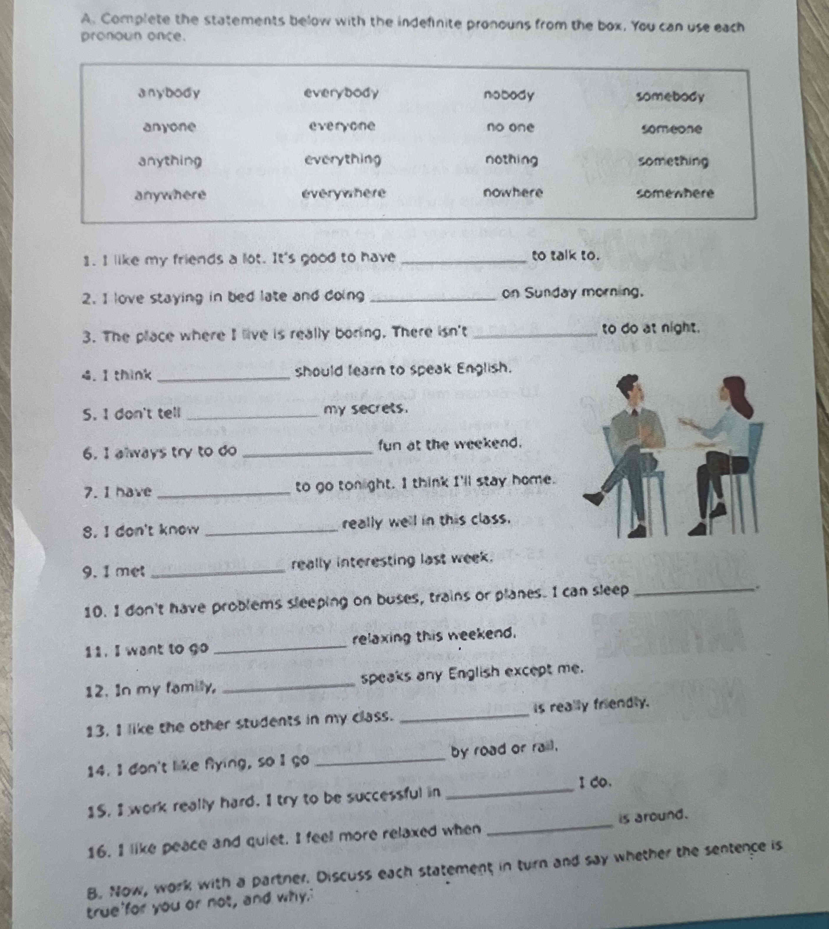A. Complete the statements below with the | StudyX