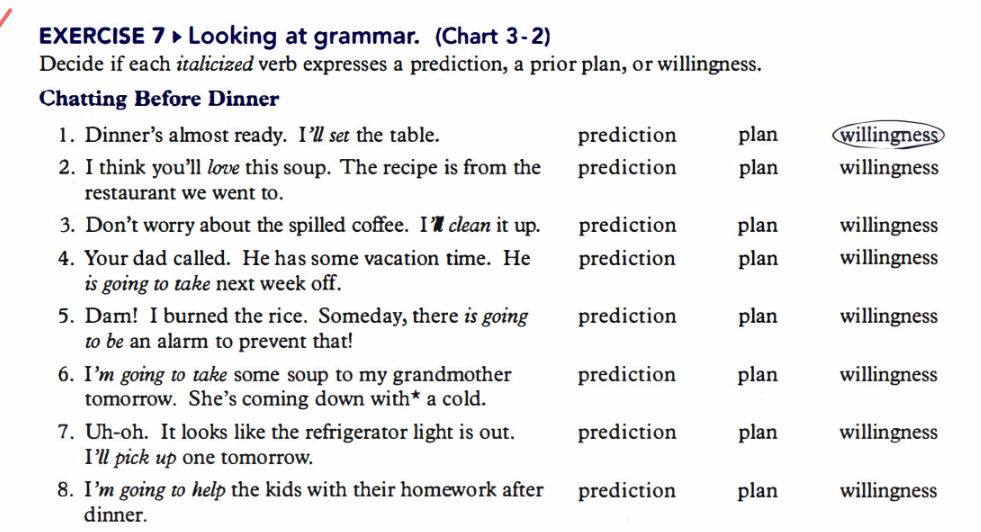 Decide if each italicized verb expresses a | StudyX
