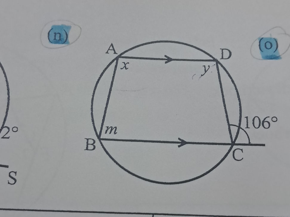 The image shows a cyclic quadrilateral with | StudyX