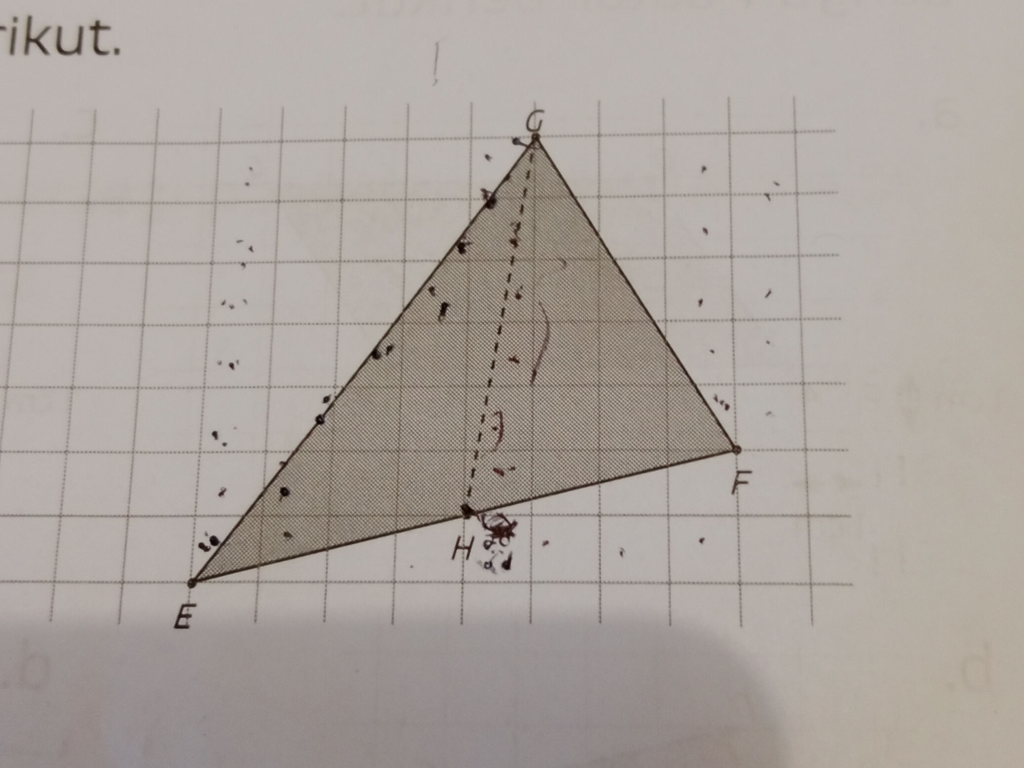 The image shows a triangle with vertices | StudyX