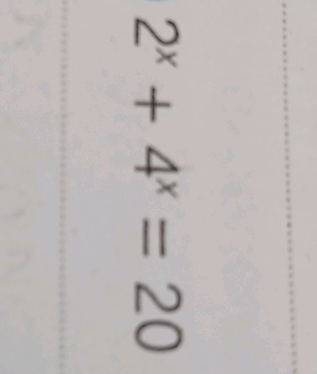 Solve for x: 2x + 4x = 20 | StudyX