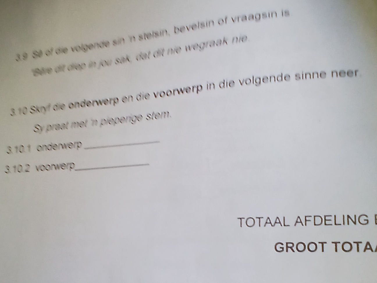 3.9 Se of die volgende sin 'n stelsin, | StudyX