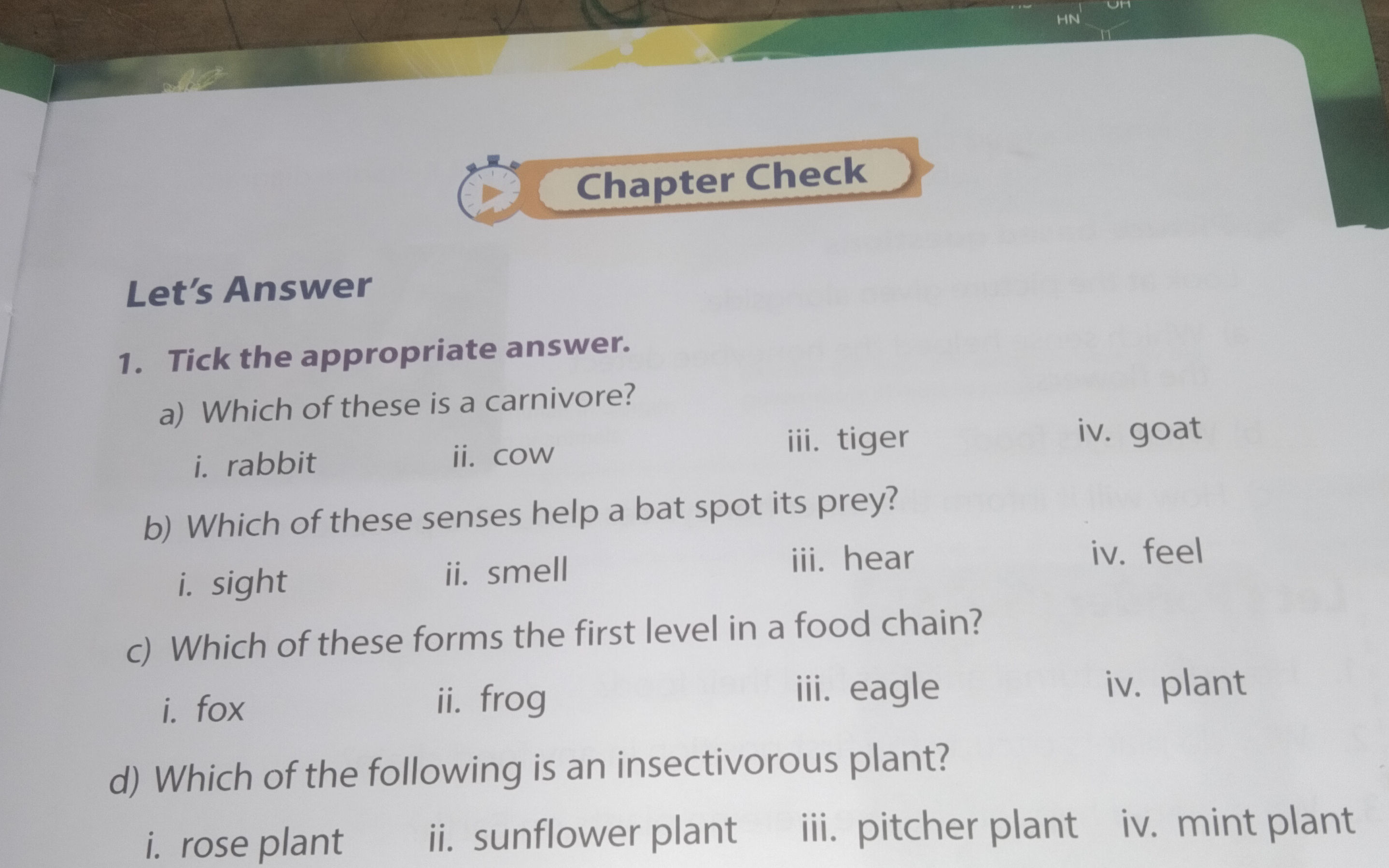 1. Tick the appropriate answer. a) Which of | StudyX