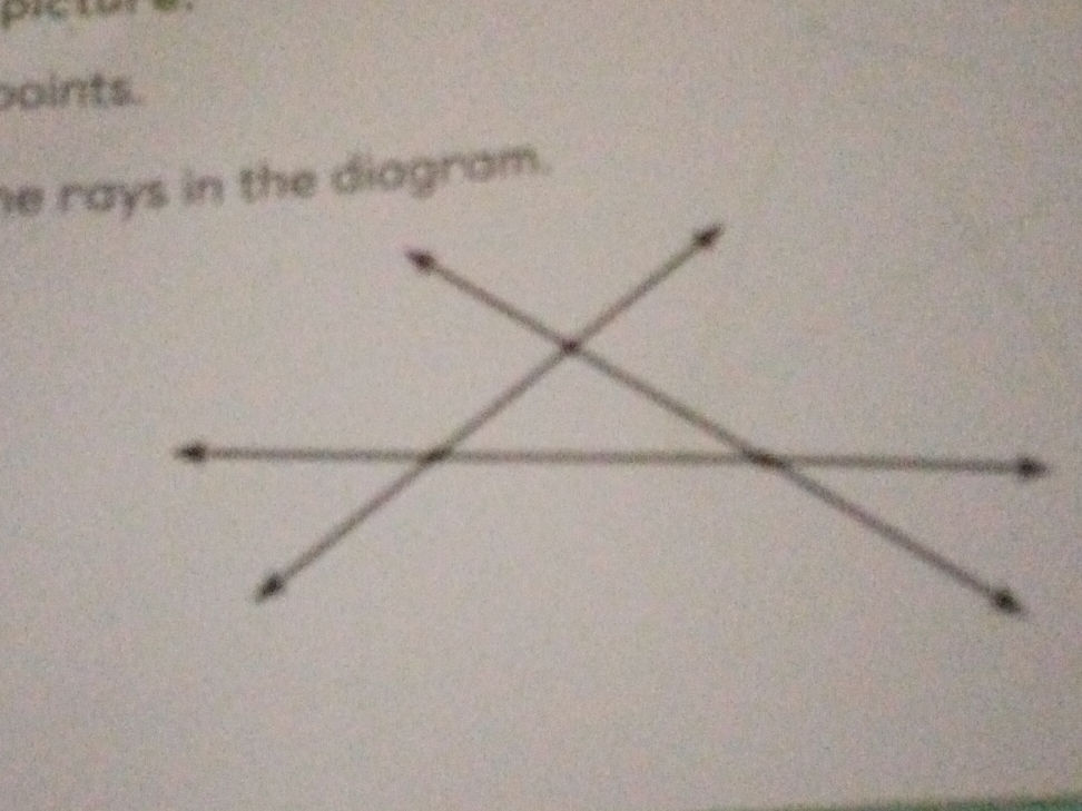 Identify rays in diagram | StudyX