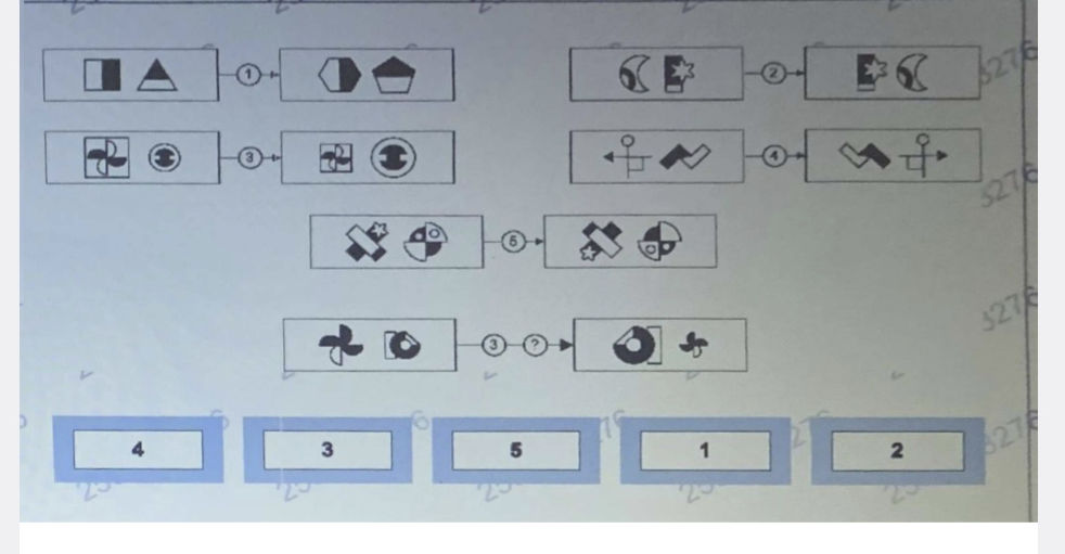 Identify the missing figure in the sequence. | StudyX