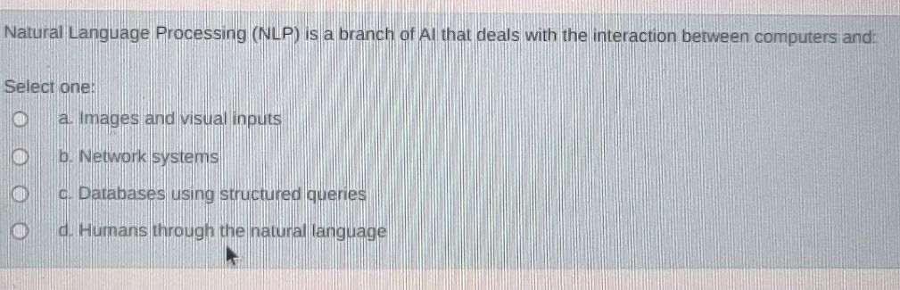 Natural Language Processing (NLP) is a | StudyX