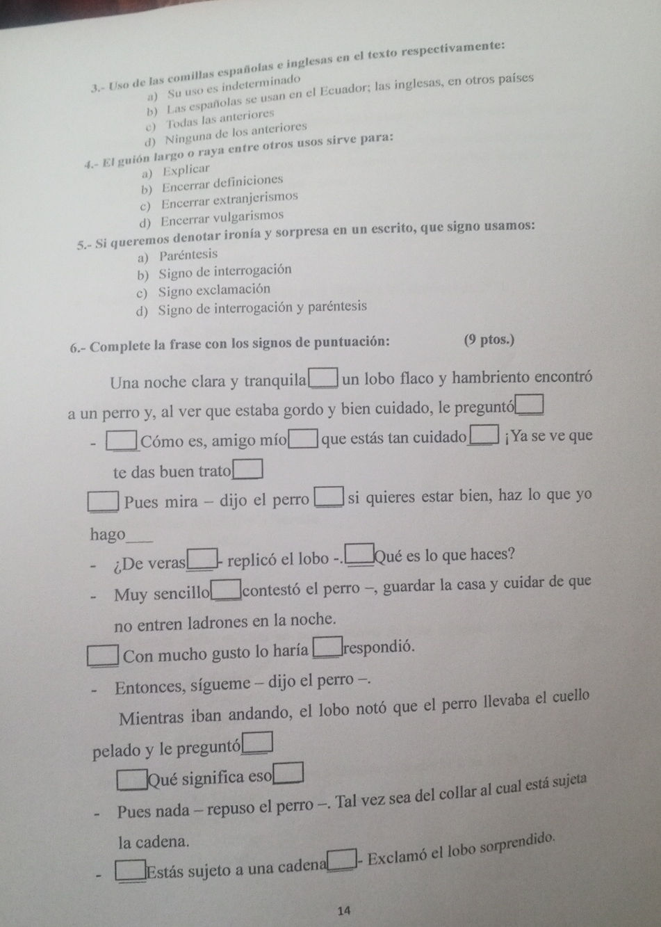 3.- Uso de las comillas españolas e inglesas | StudyX