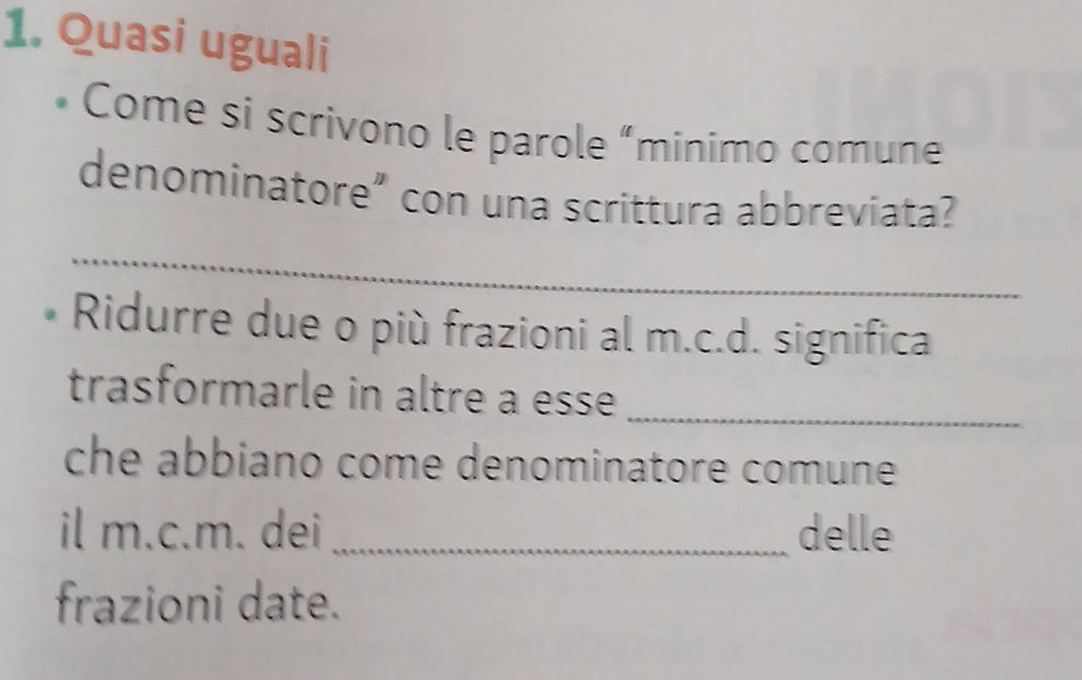 Come si scrivono le parole "minimo comune | StudyX