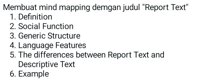 Membuat mind mapping demgan judul "Report | StudyX