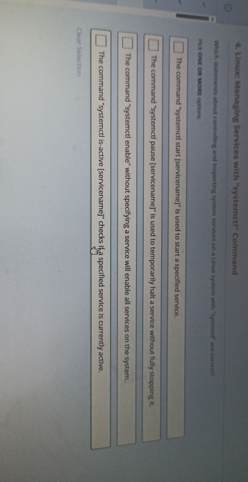 4. Linux: Managing Services with "systemctl" | StudyX