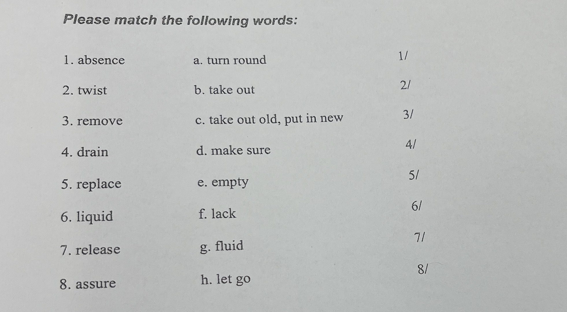 Please match the following words: 1. | StudyX