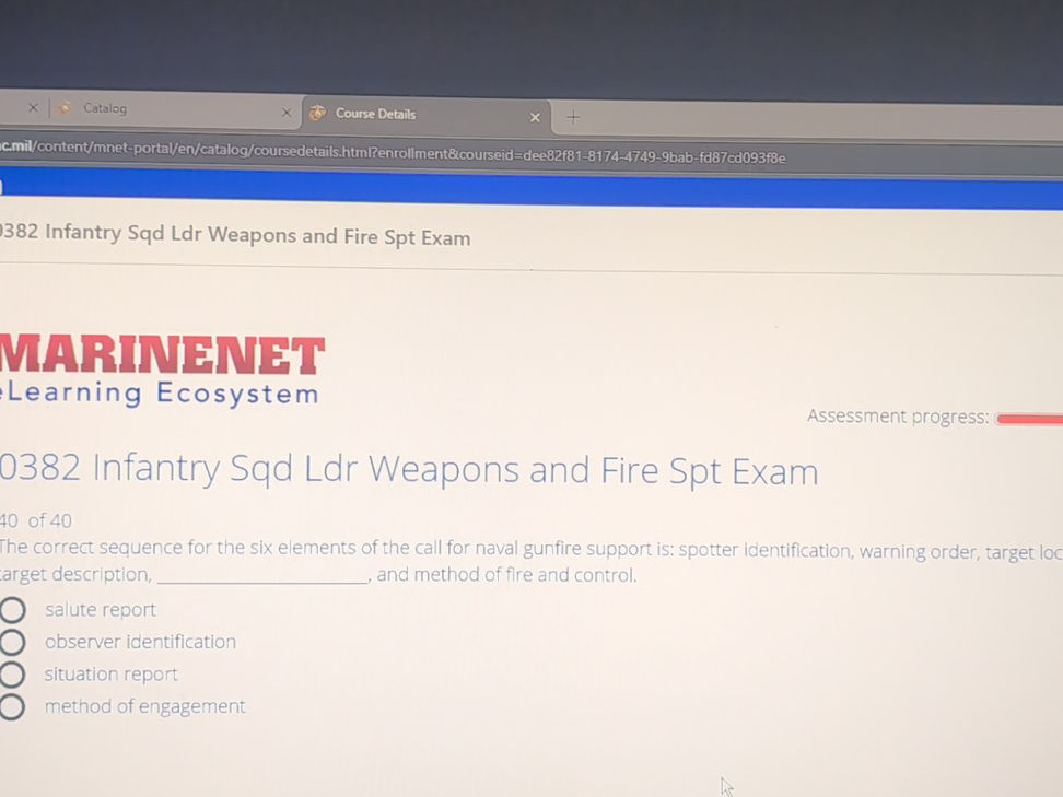 The correct sequence for the six elements of | StudyX