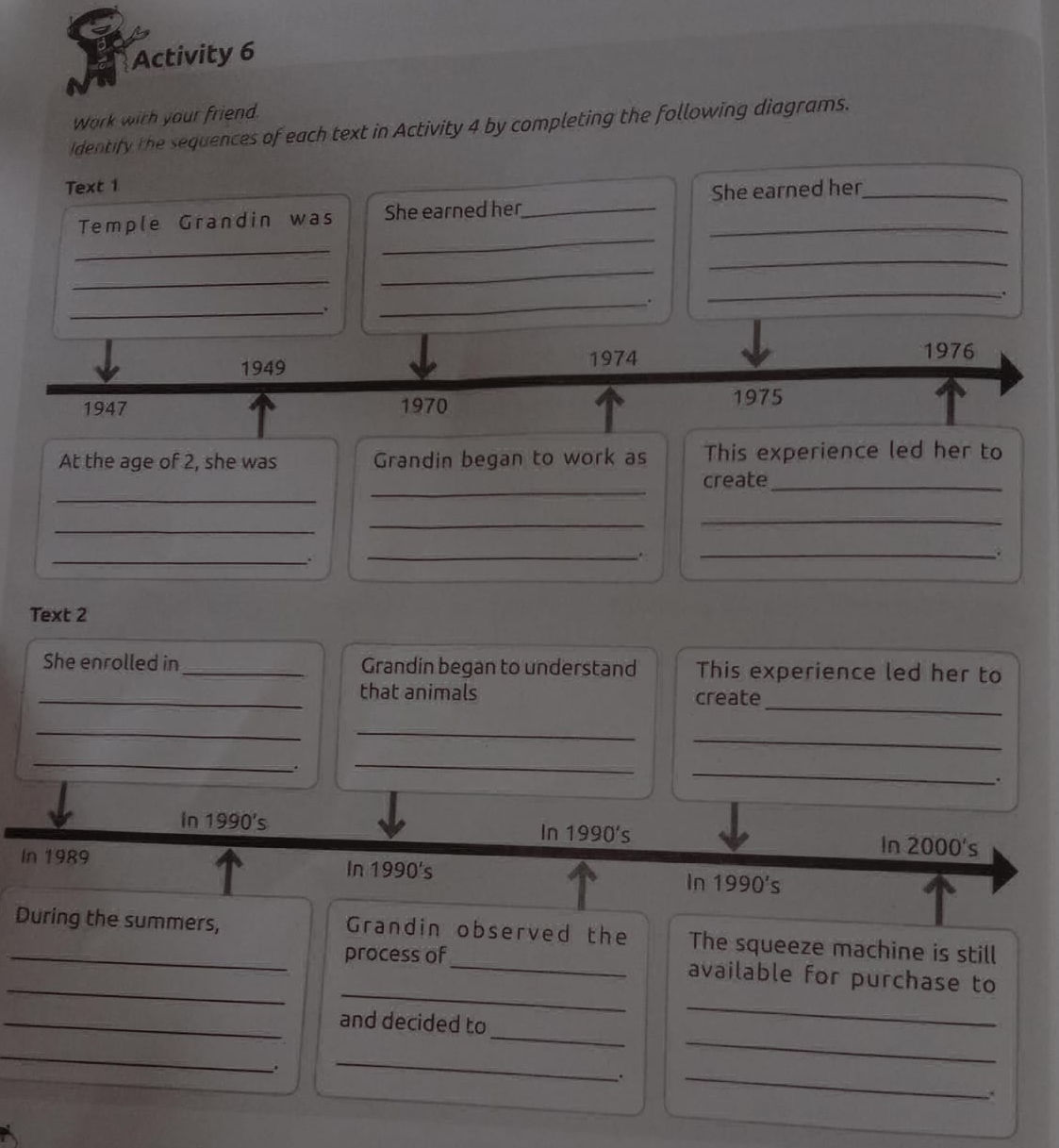 Identify the sequences of each text in | StudyX