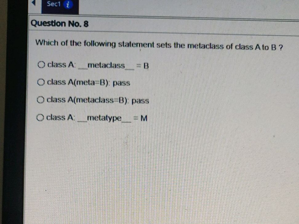 Which of the following statement sets the | StudyX