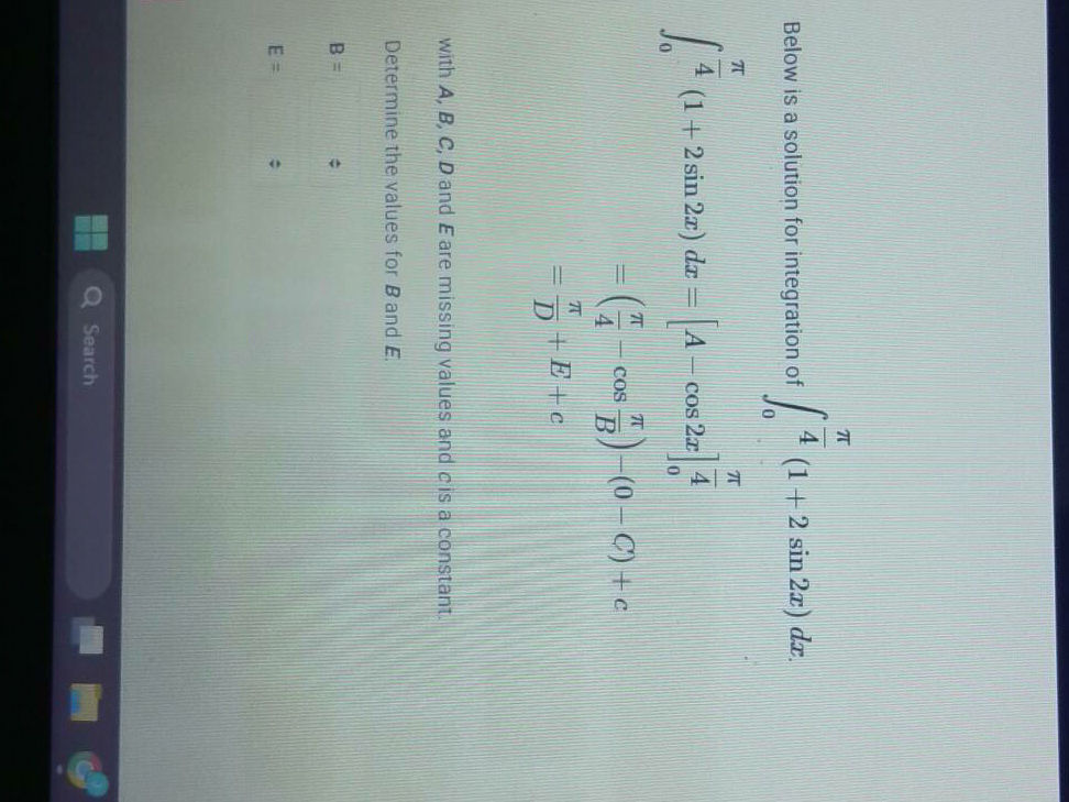 Below is a solution for integration of $ 0^