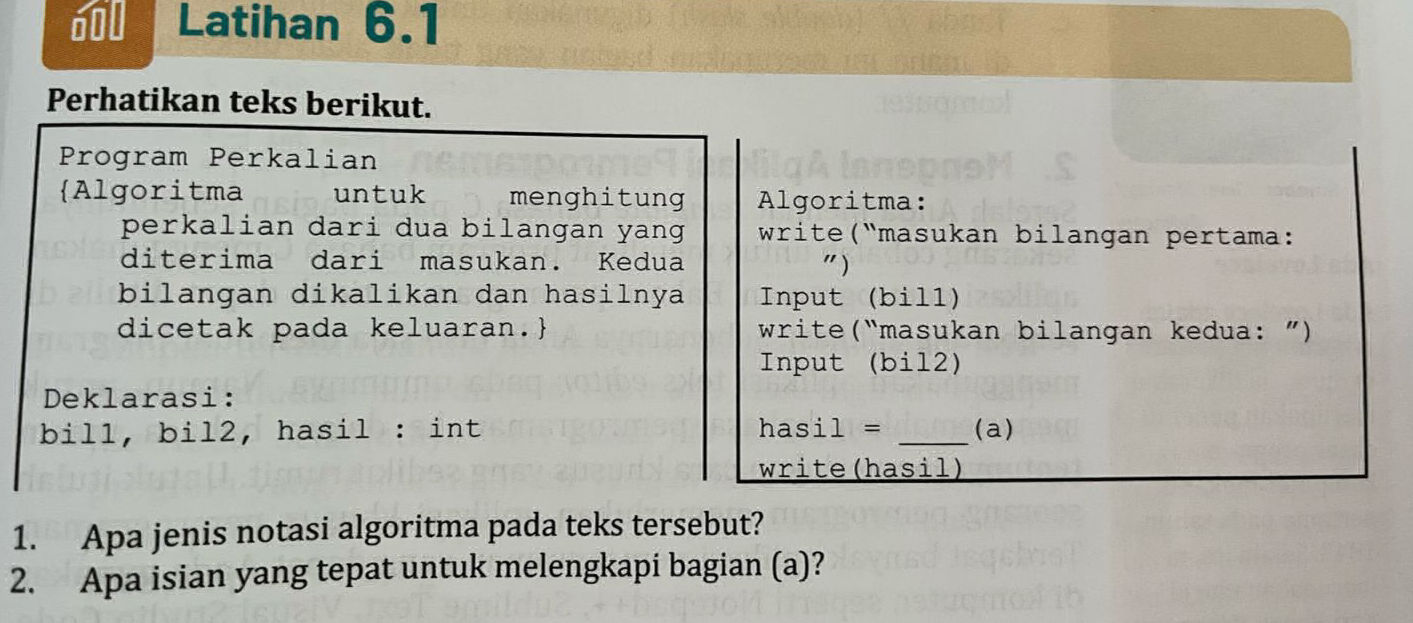 Program Perkalian (Algoritma untuk | StudyX