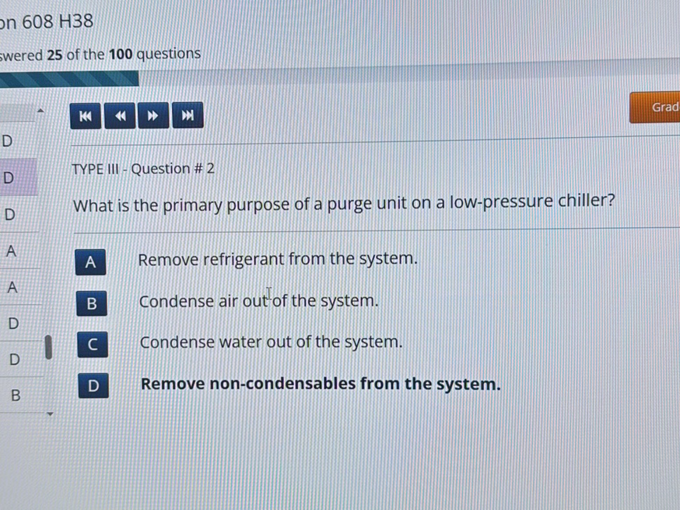 What is the primary purpose of a purge unit