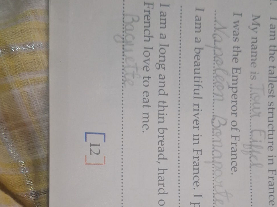 1. I am the tallest structure in France. My | StudyX
